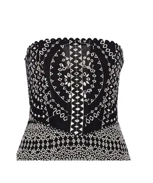 Charo Ruiz Ibiza Strapless Midi Dress