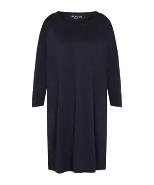 JUVIA Round Neck Dress - Black