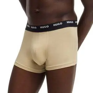 Hugo Boss Logo Waistbands Five-pack Of Trunks