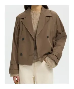 SELECTED Short Trenchcoat