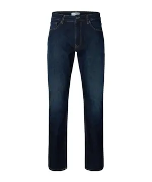 SELECTED 196 Flex Straight Fit Jeans - Black