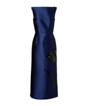 Erdem Embellished Midi Dress - Black