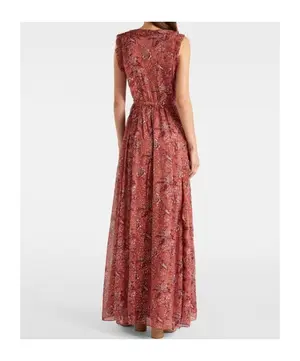 Ulla Johnson Aida Ruffled Silk-blend Chiffon Maxi Dress