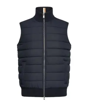 Hugo Boss High-necked Sleeveless Cotton Coat