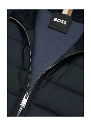 Hugo Boss High-necked Sleeveless Cotton Coat