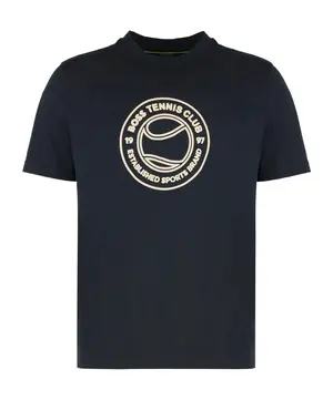 Hugo Boss Tennis Club Printed T-shirt - Black
