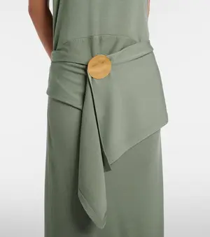 JIL SANDER Virgin Wool Maxi Dress