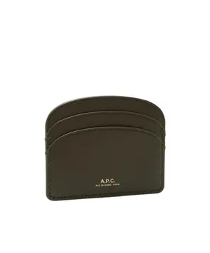A.p.c. Demi Lune Cardholder - Deep Khaki