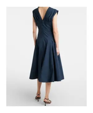 Proenza Schouler Manoela Cotton-blend Midi Dress - Black