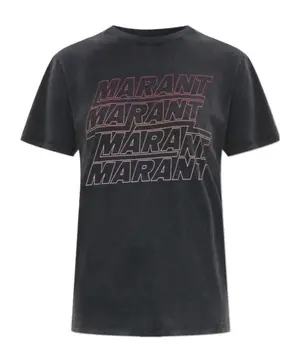 Isabel Marant Étoile Logo-print T-shirt - Black