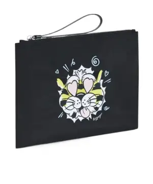 Kenzo Wild Tiger Large Clutch Bag - Black
