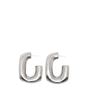 MONIES Anora Hoop Earrings - Gray