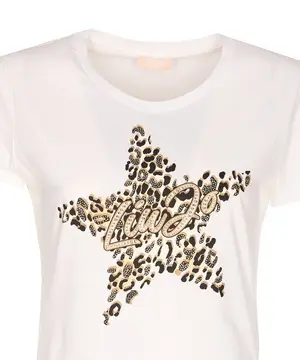 Liu Jo Embellished Logo T-shirt