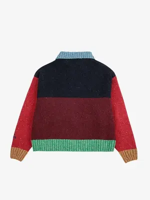 BOBO CHOSES Colour-block Zipped Cardigan
