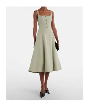 Altuzarra Orrie Cotton-blend Midi Dress