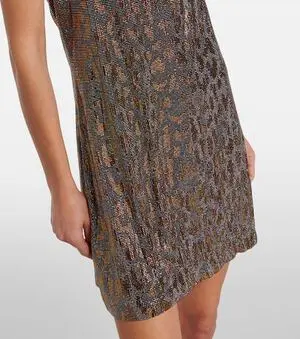 Roberto Cavalli Beaded Halterneck Slip Dress