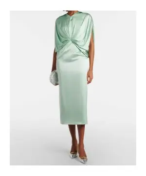 ROKSANDA Tari Gathered Silk Cocktail Dress