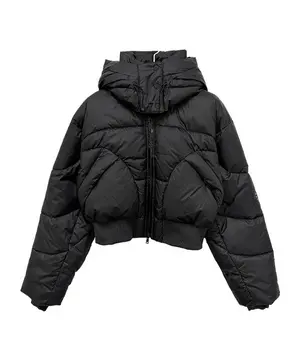 Adidas By Stella Mccartney Cropped Quilted Jacket - Black