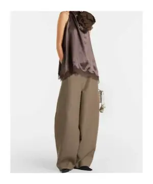 Magda Butrym Wool Barrel-leg Pants
