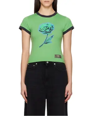 GANNI Graphic Printed Crewneck T-shirt