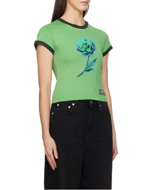 GANNI Graphic Printed Crewneck T-shirt