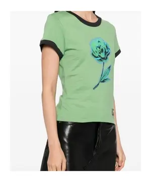 GANNI Graphic Printed Crewneck T-shirt