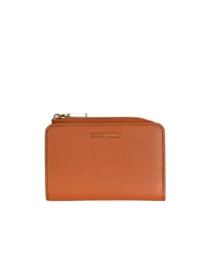 COCCINELLE Logo Lettering Zipped Wallet - Brown