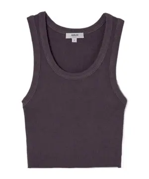 AGOLDE Cropped Tank Top - Black