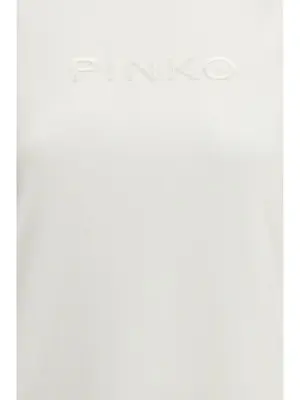 Pinko Logo Embossed Short Sleeve T-shirt