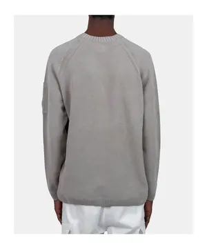 C.P. COMPANY Logo Crew Neck Knit Sweater