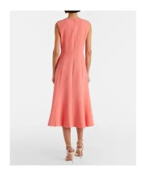 Carolina Herrera Embroidered Floral Midi Dress