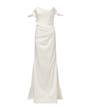VIVIENNE WESTWOOD Bridal Gown With Faux Pearl Embellishments - No