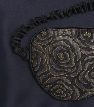 Derek Rose Silk London Toile Eye Mask