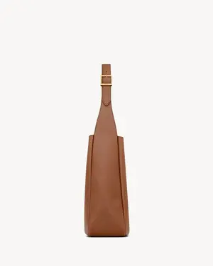 Saint Laurent Le 5 À 7 Large Hobo Bag In Grained Leather - Fox