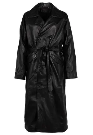 Mauritius Deniz Os Leather Trench Coat