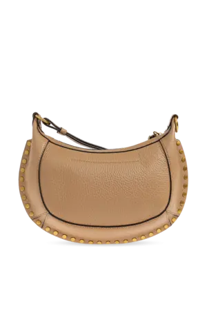 Isabel Marant Étoile Oskan Mono" Textured Leather Hobo Bag With Gold Tone Studs