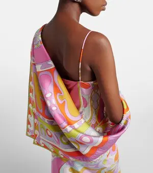 Emilio Pucci Soleil Silk Twill Scarf