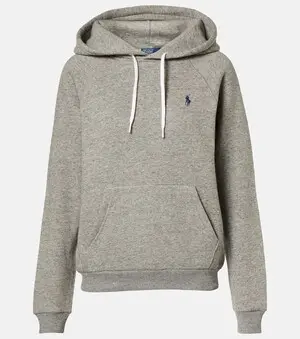 Polo Ralph Lauren Cotton-blend Jersey Hoodie - Grey