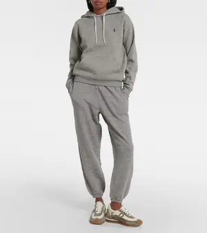 Polo Ralph Lauren Cotton-blend Jersey Hoodie - Grey