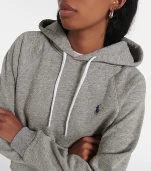Polo Ralph Lauren Cotton-blend Jersey Hoodie - Grey