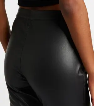 Gucci Leather Skinny Pants With Zipped Ankle Cuffs