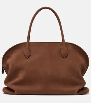 THE ROW Agnes Leather Tote Bag - Brown