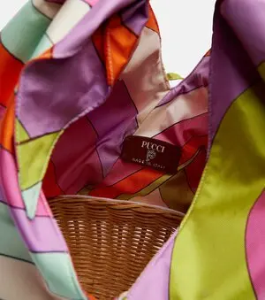 Emilio Pucci Silk Picnic Iride Top-handle Bag