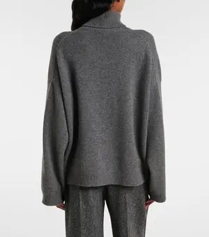 Brunello Cucinelli Monili Cashmere Turtleneck Sweater