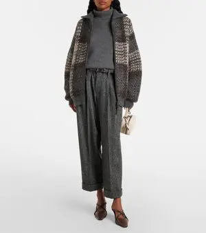 Brunello Cucinelli Monili Cashmere Turtleneck Sweater