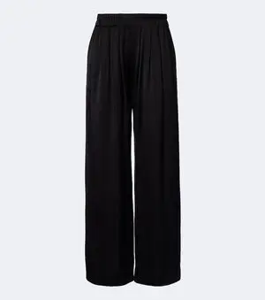 Isabel Marant Étoile Nolia Satin Wide-leg Pants - Black