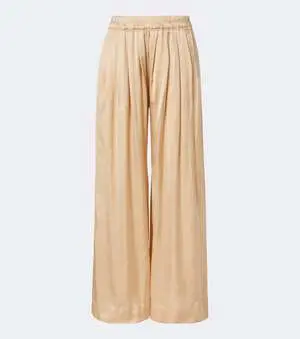 Isabel Marant Étoile Nolia Satin Wide-leg Pants - Gold
