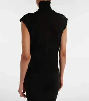 Rick Owens Virgin Wool Turtleneck Top