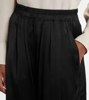 Isabel Marant Étoile Nolia Satin Wide-leg Pants