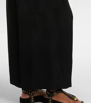 Isabel Marant Étoile Nolia Satin Wide-leg Pants